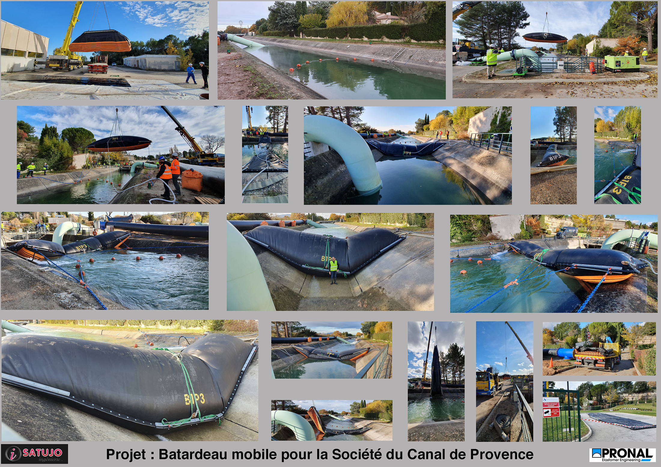 Satujo Ingénierie conçoit les batardeaux du canal de Provence - Satujo ...